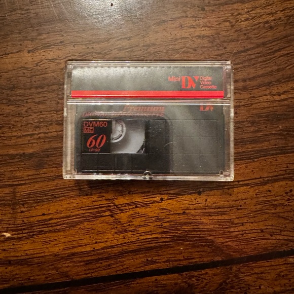 Sony | Media | Sony Mini Dv Cassette Black And Red | Poshmark